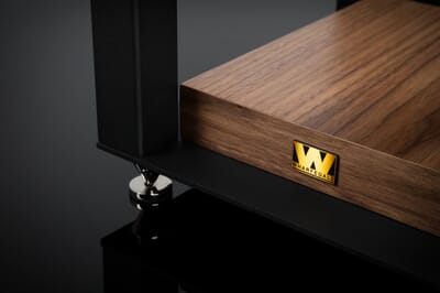 walnut speaker stands